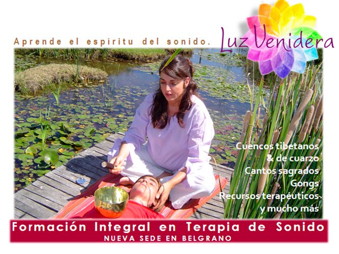 Luz Venidera. Formación en Terapia de Sonido. Monique Crespo.